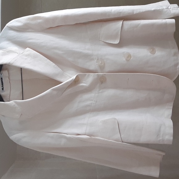 Jil Sander | Jackets & Coats | Jill Sander Linen Blazer Italian Size 36 ...
